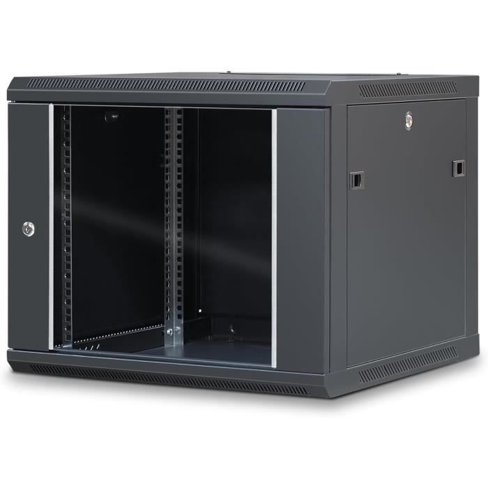 37411M Coffret Armoire Réseau 19 Pouces 9U \U2013 L 600 X P 600 X H ...