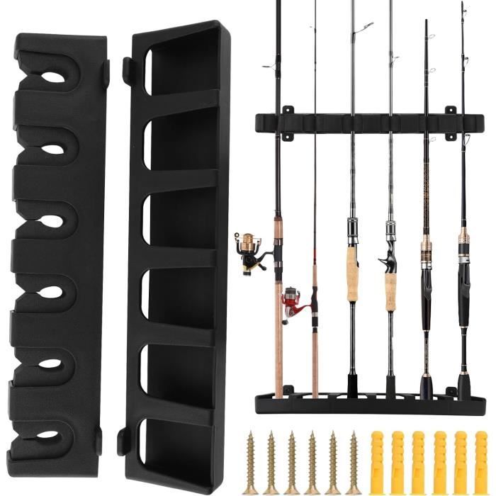 Supports Canne À Pêche, Canne À Pêche Verticaux Stockage De 6 Pôles ...