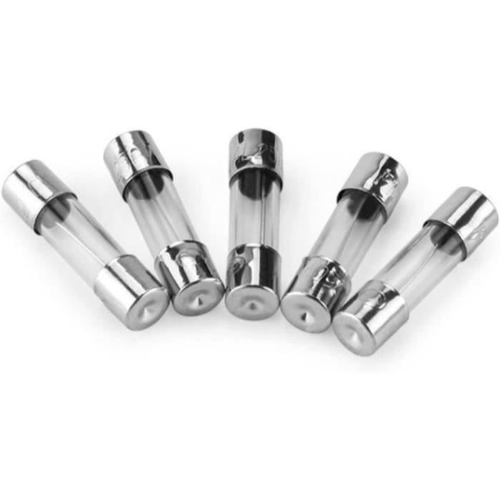 Fusibles Miniatures 50 Pièces, 250 V, Tube De Fusible En Verre À Soufflage Rapide, 5*20Mm6*30Mm ...