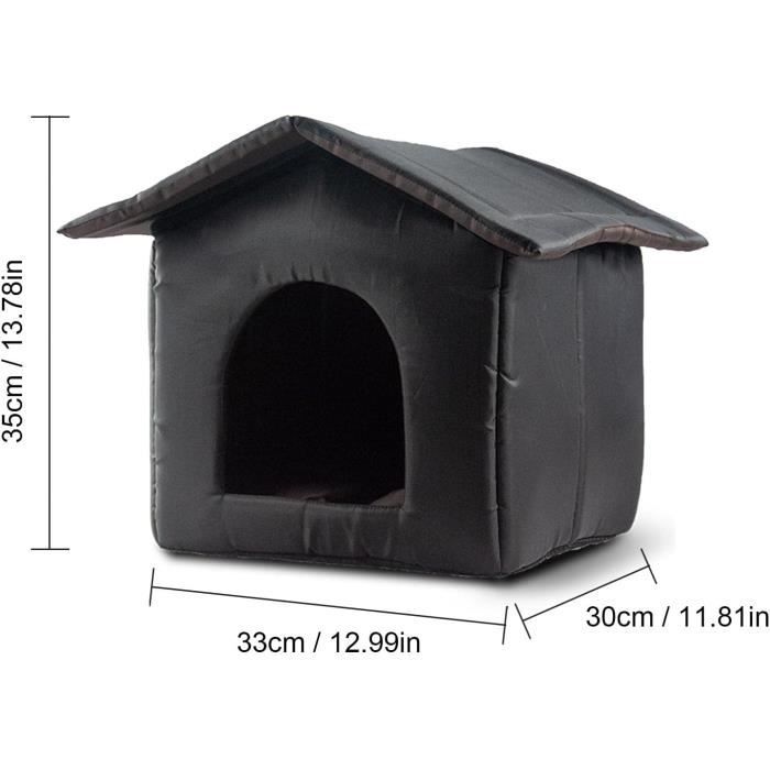Maison pour Chat, Niche pour Chien Extérieur, Niches À Chat Chauffée ...