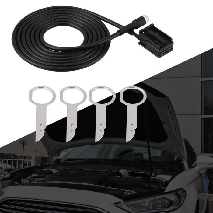 Dilwe câble d'entrée audio auxiliaire pour Ford Focus Mondeo Adaptateur ...