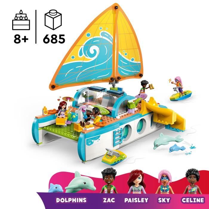 LEGO Friends 42664 L’Aventure en Bateau - Jeu Créatif dès 8 ans avec ...