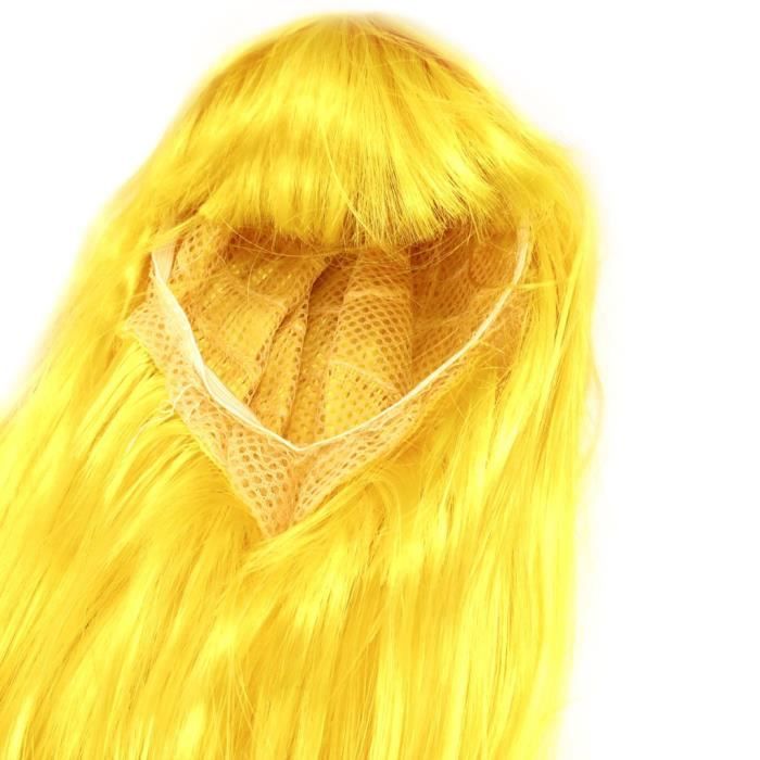 Perruque - LES TRESORS DE LILY - Pygmalion jaune - Cheveux raides 45 cm ...