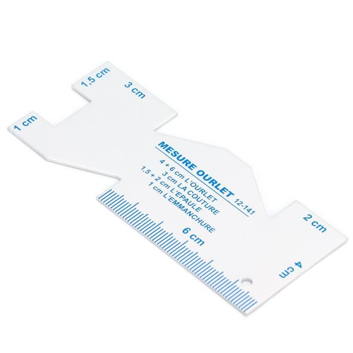 Shipenophy jauge de mesure en métal Règle de couture en aluminium ...