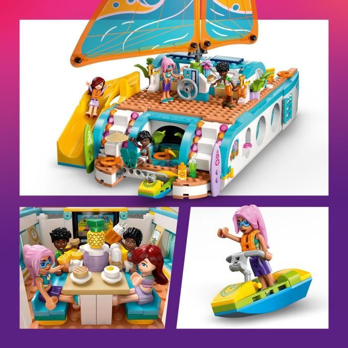 LEGO Friends 42664 L’Aventure en Bateau - Jeu Créatif dès 8 ans avec ...