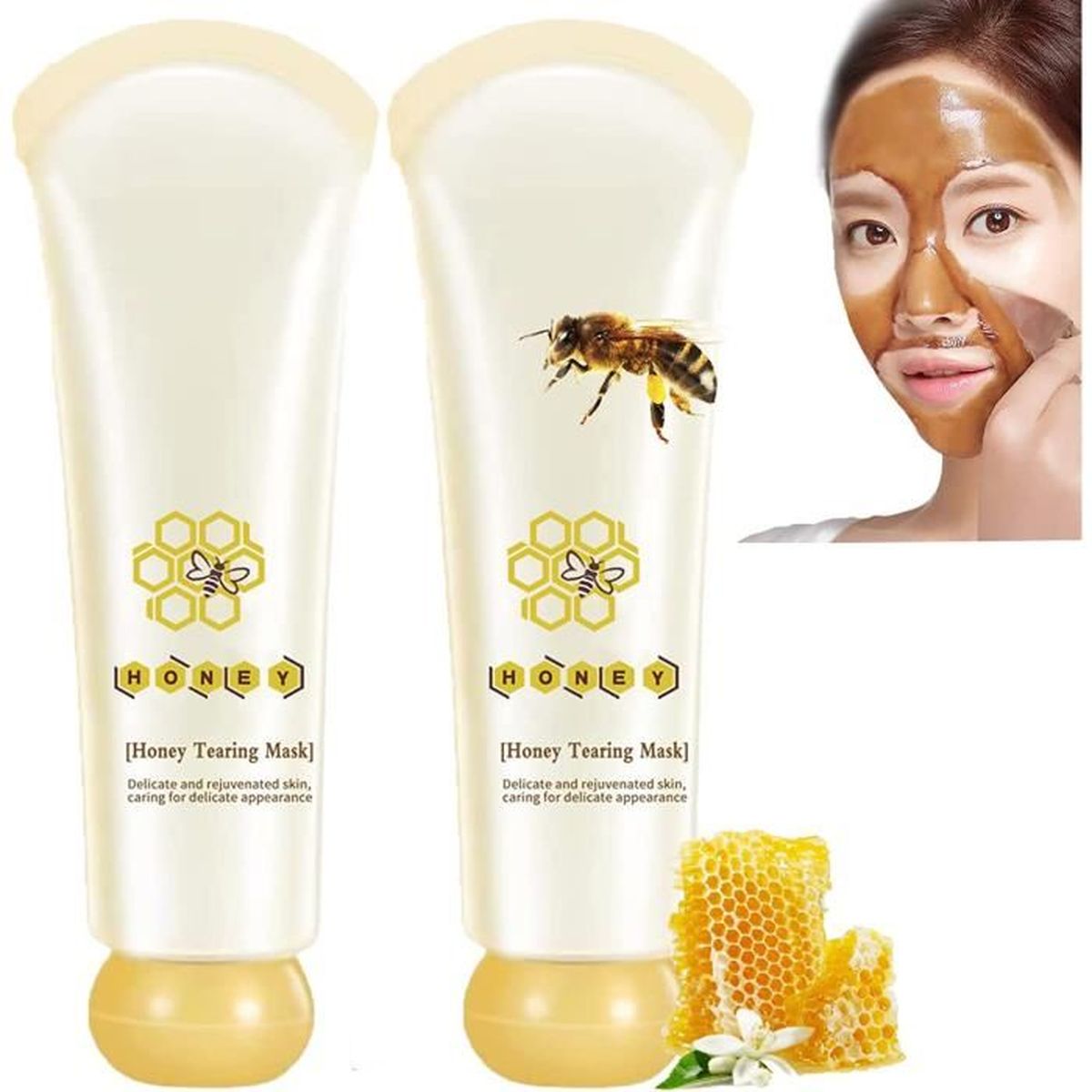 Masque Anti-déchirure Au Miel, Masque Au Miel, Masque Anti-points Noirs ...