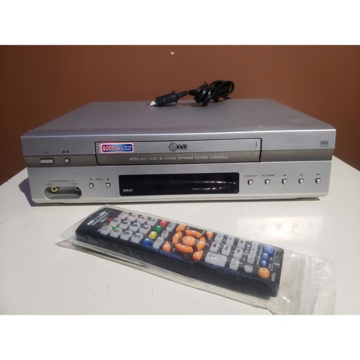 MAGNETOSCOPE LG MG43 LECTEUR ENREGISTREUR K7 CASSETTE VIDEO VHS VCR + TEL - Cdiscount TV Son Photo