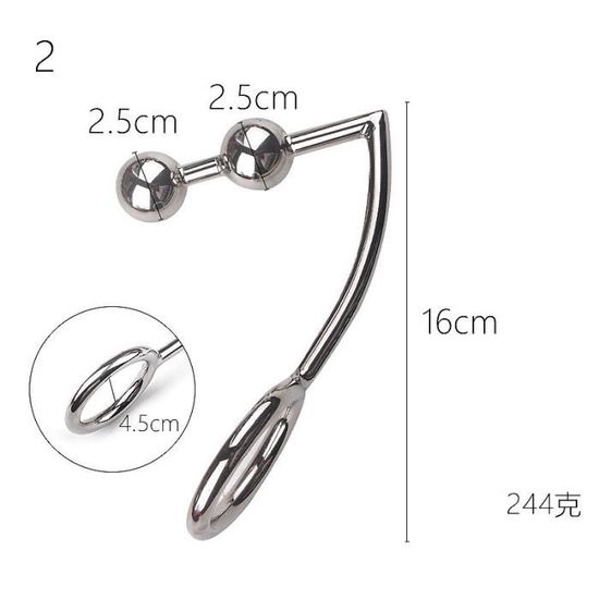 Samox Crochet Anal En Acier Inoxydable Pour Hommes Et Femmes Massage