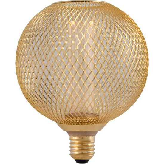 Ampoule LED Design - KAZE - AKI-CAGE Métallique Doré - E27 - 3,8W ...