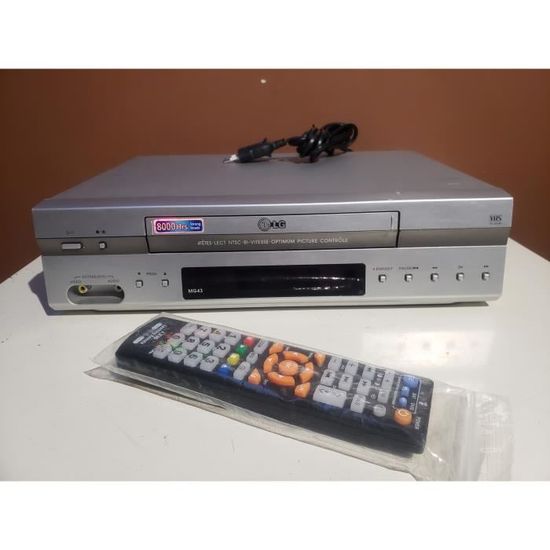 MAGNETOSCOPE LG MG43 LECTEUR ENREGISTREUR K7 CASSETTE VIDEO VHS VCR + TEL - Cdiscount TV Son Photo