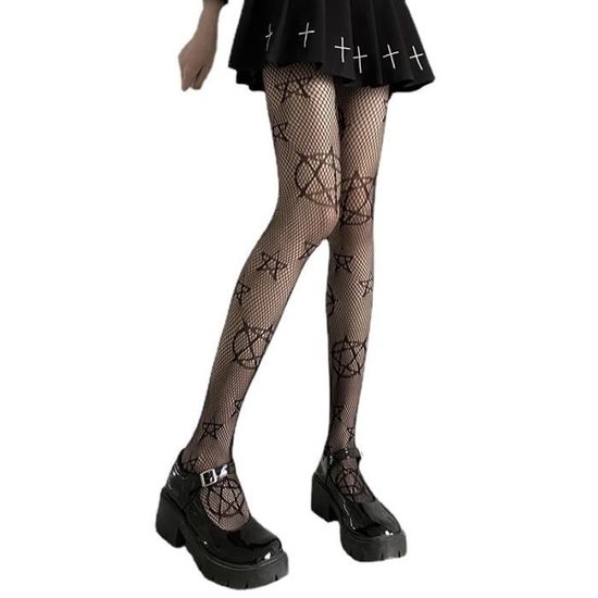 Collants En Résille À Motif De Dessin Animé Pour Femmes, Bas Sexy À La ...