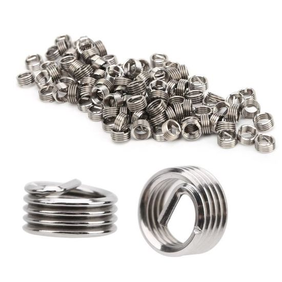 Inserts de filetage - PWSHYMI - M5x0.8x1D - 100pcs - Acier inoxydable ...