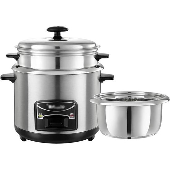 Cuiseur De Riz - Cuiseur À Riz Avec Cuiseur Vapeur, (2-6L) Cuiseur À ...