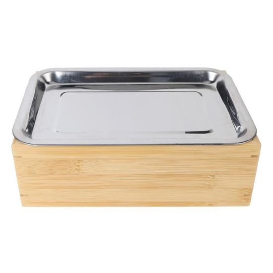 TMISHION Mini table de barbecue Mini Barbecue Grill Table Bambou Bougie ...