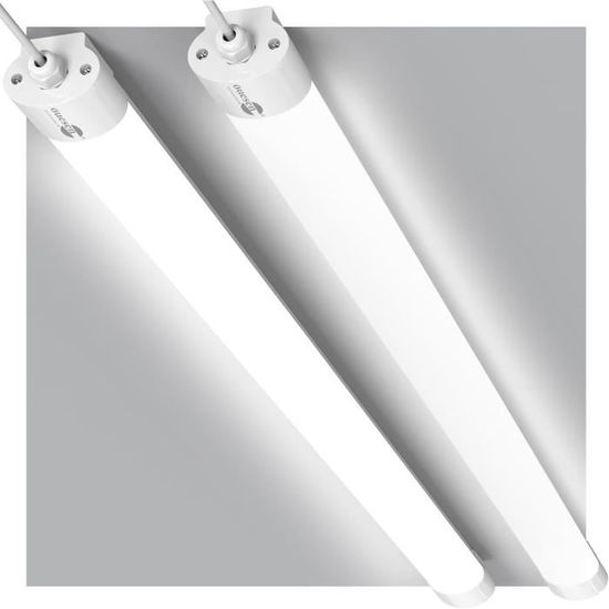 2Pc Neon Led 120Cm, Tube Led 36W 3600Lm, Connectable Reglette Neon ...