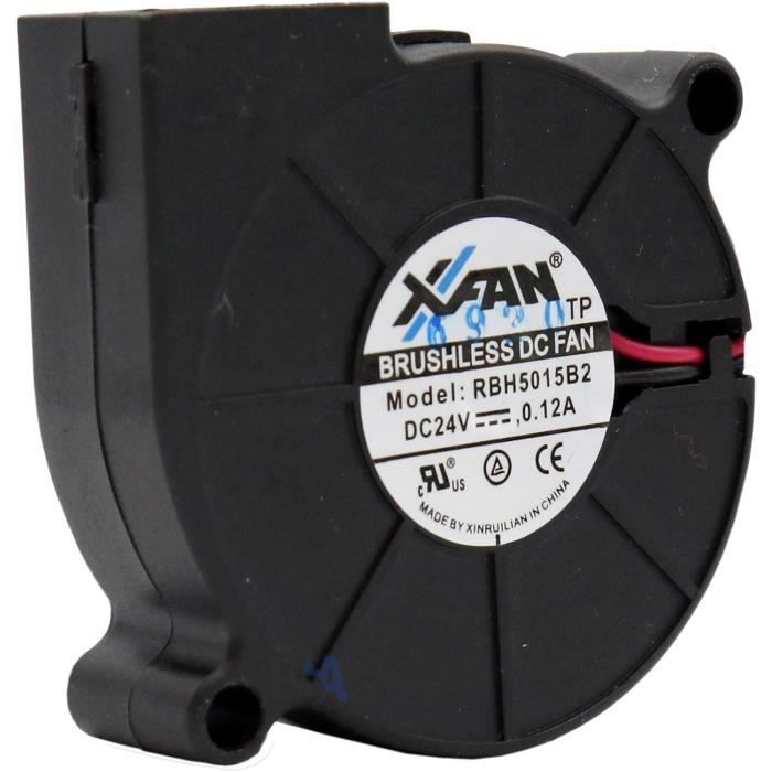 Ventilateur 50 mm 50 x 50 x 15 RBH5015B2 24 V DC 0,12 A 3 W Air Fan 50 ...