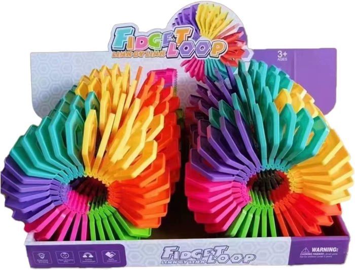 30 pièces colorées Fidget Loop Toy Set Sensory Marble Fidgets pour ...