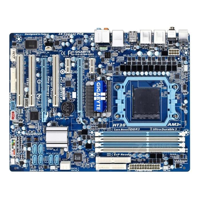 Carte mère GIGABYTE GA-870A-UD3 AMD 870 Socket AM3+ 4xDDR3 SDRAM 16GB ...