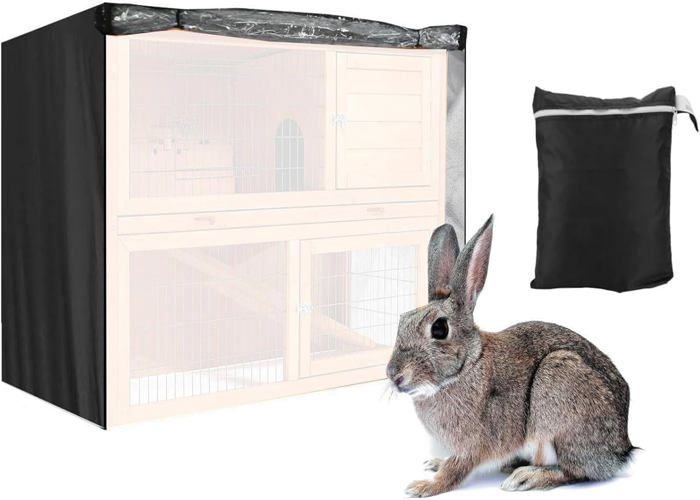 BORDSTRACT Rabbit Hutch Cover, Durable Oxford Rabbit Cage Dust Cover ...