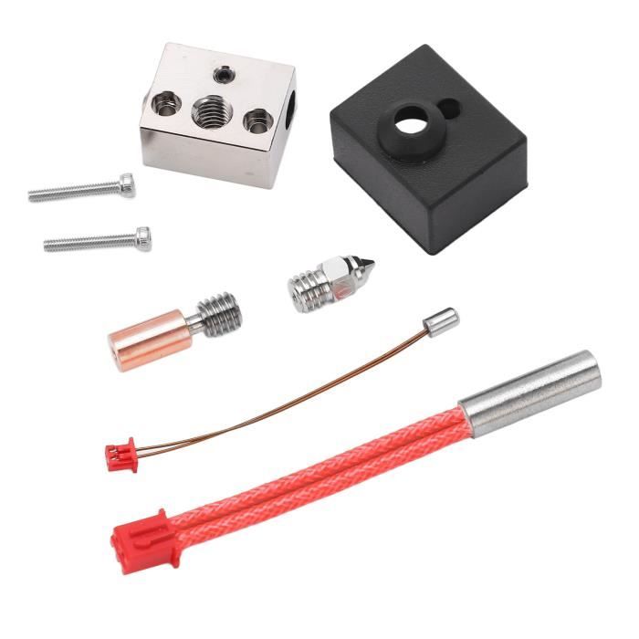 Imprimante 3D Hotend Kit de Bloc Chauffant pour Extrudeuse, Haute ... Imprimante 3D Hotend Kit de Bloc Chauffant pour Extrudeuse, Haute ...