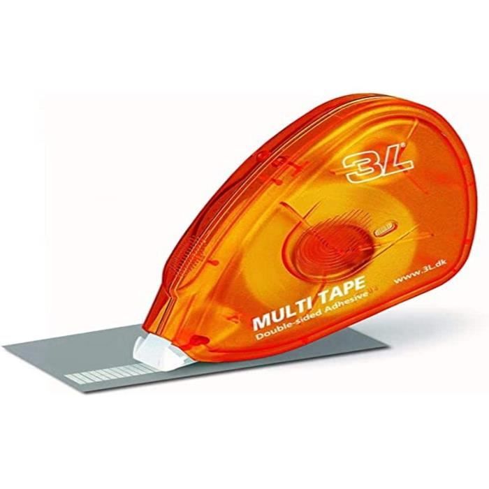 FR 70772- Roller Ruban adhésif Double Face, adhésif Permanent Multi-Tape- 10mm x 9m.[Y559 ...