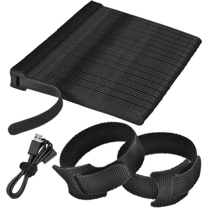 100 pcs Scratch Serre Cable Bande,Sangle Réutilisable Câble Management ...