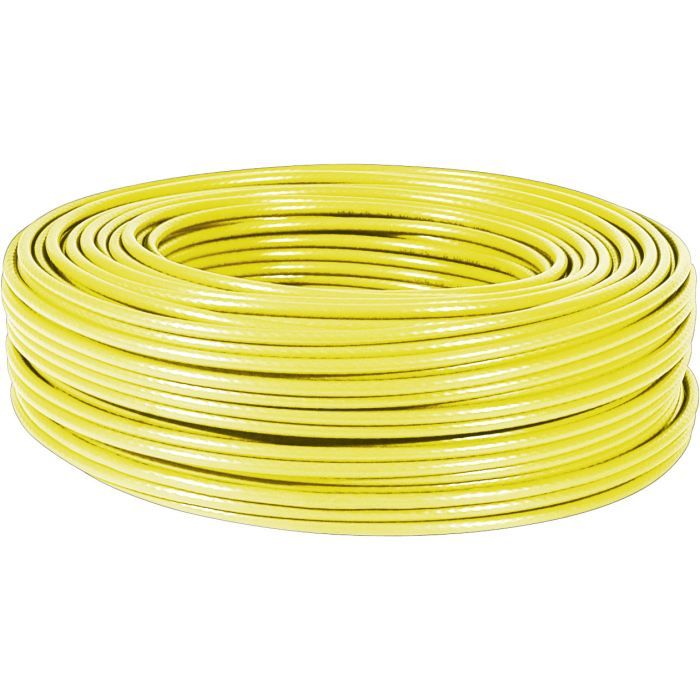 Bobine de cable RJ45 CAT6 multibrin FTP 100m jaune - Câble réseau ...