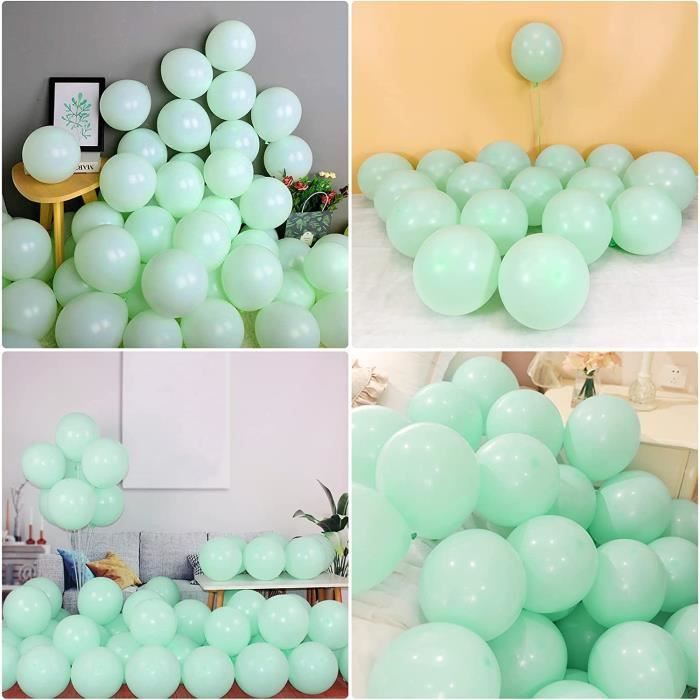 Ballons Pastel Verts De 12 Pouces, Paquet De 20 Ballons Crème En Latex ...
