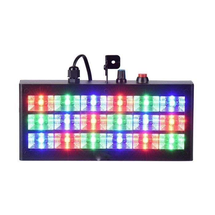 Stroboscope LED Projecteur à Effet LED Lampe d'Ambiance 18 LED RGB ...