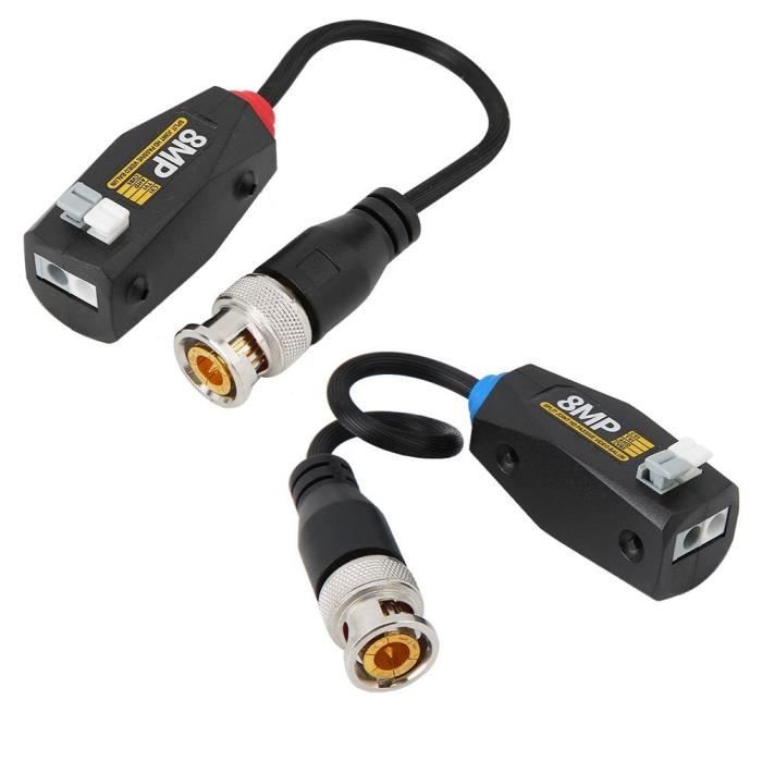 Balun vidéo, émetteur-récepteur Balun Vidéo haute définition 1 paire ...