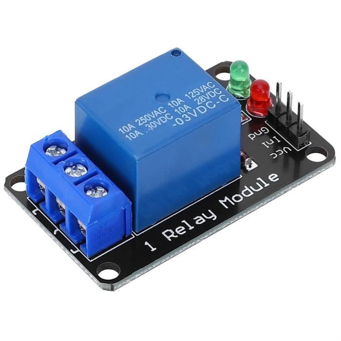 Module relais - DIOCHE - 3.3V - Contrôle par microcontrôleur - Tension max 250V - Compact et LED ...