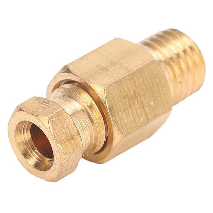 EJ.life raccord de tube de compression Raccord en laiton fileté droit raccord de tuyau de ...