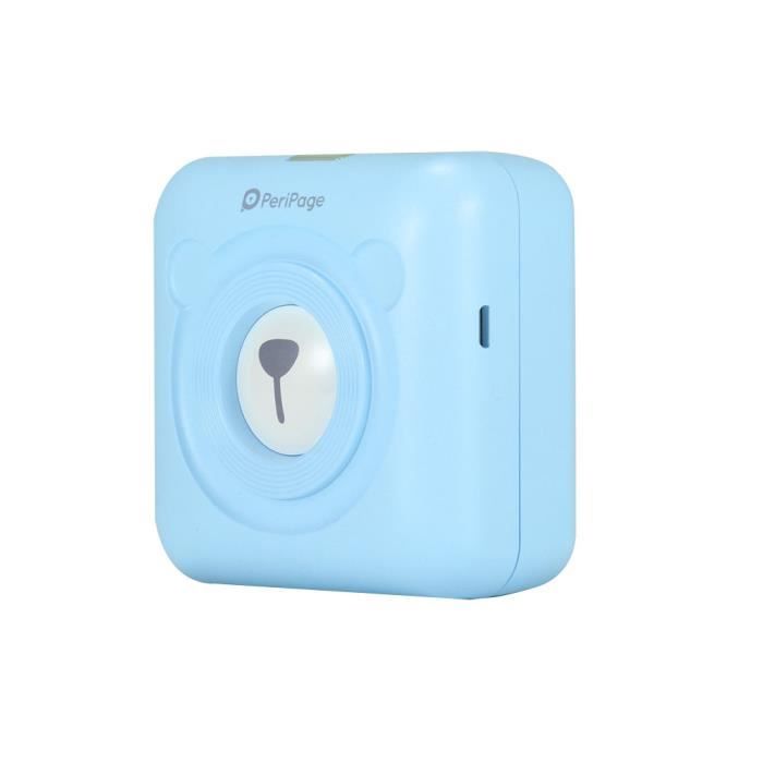 Pocket Printer Bear Pattern Cute Thermal Photo Printer Rechargeable ...
