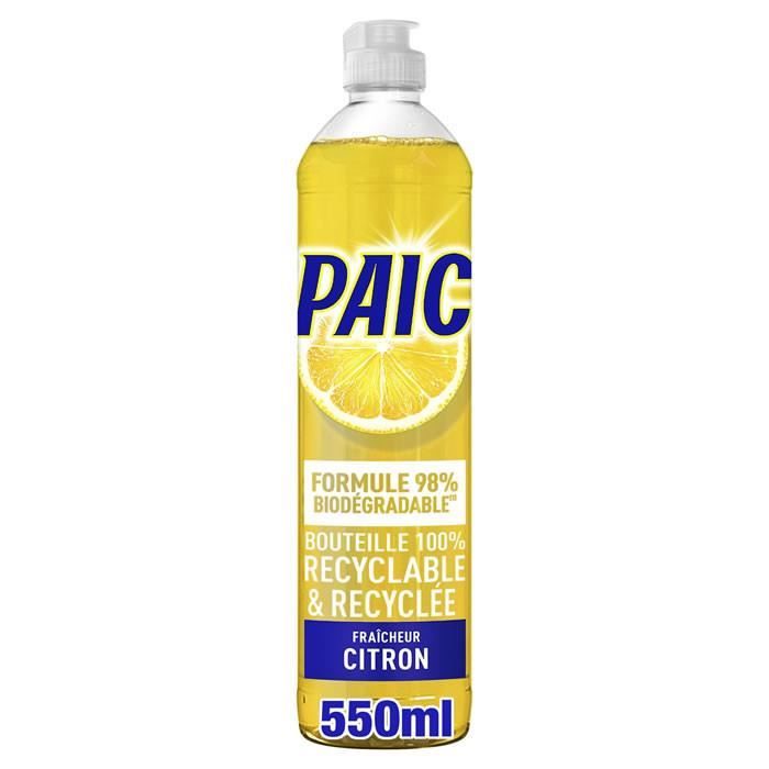 LOT DE 8 - PAIC Liquide vaisselle au citron 500 ml - Cdiscount Au quotidien