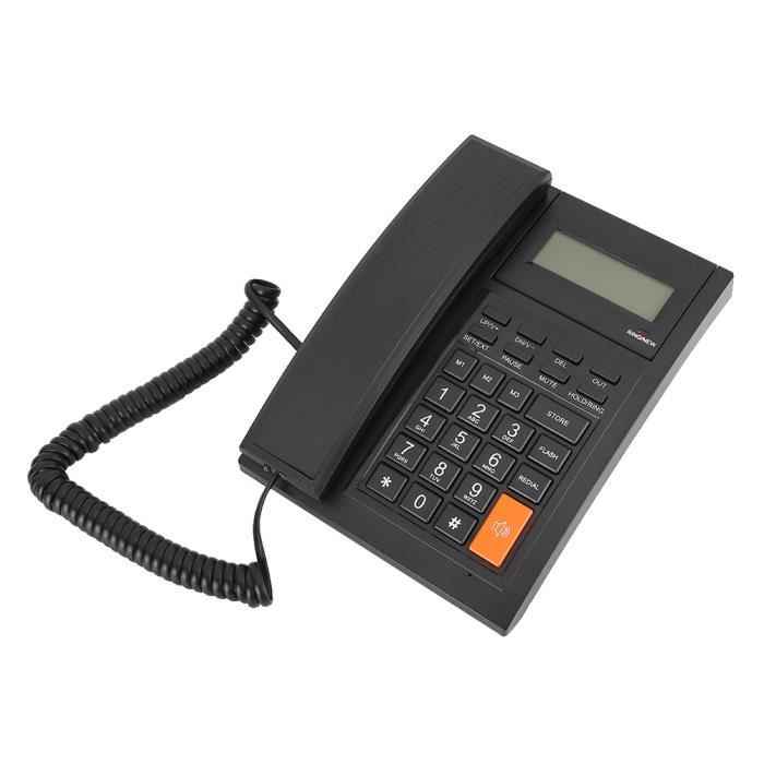 Sonew Téléphone de ligne fixe Téléphones Fixes, Téléphone Filaire à ...