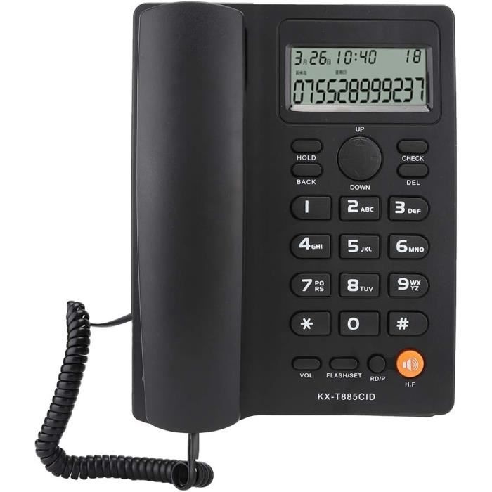Telephone Fixe,Téléphone Antibruit,Fonction Mains Libres,Fonction De ...