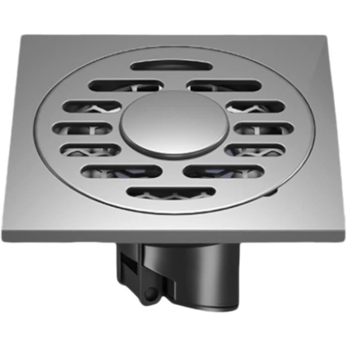 Caniveau de douche carré en acier inoxydable TRAHOO - Receveur extra ...