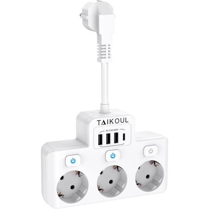 Multiprise murale, multiprise murale, multiprise avec interrupteur ...