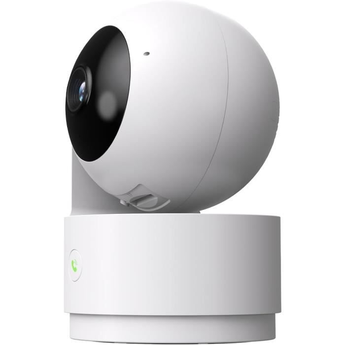 Caméra IP Wi-Fi 2K – Caméra de sécurité intérieure rotative avec audio ...