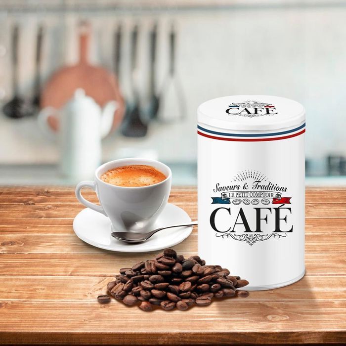 Boite blanche pour ranger le café style Frenchy - Cdiscount Maison