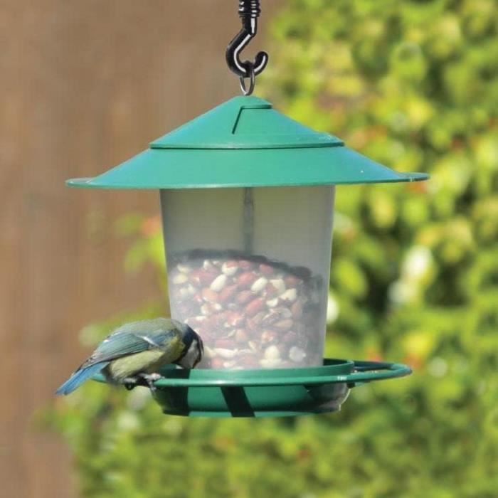 Distributeur Graines Pour Oiseaux Et Mangeoire À Noix Avec Auge ...