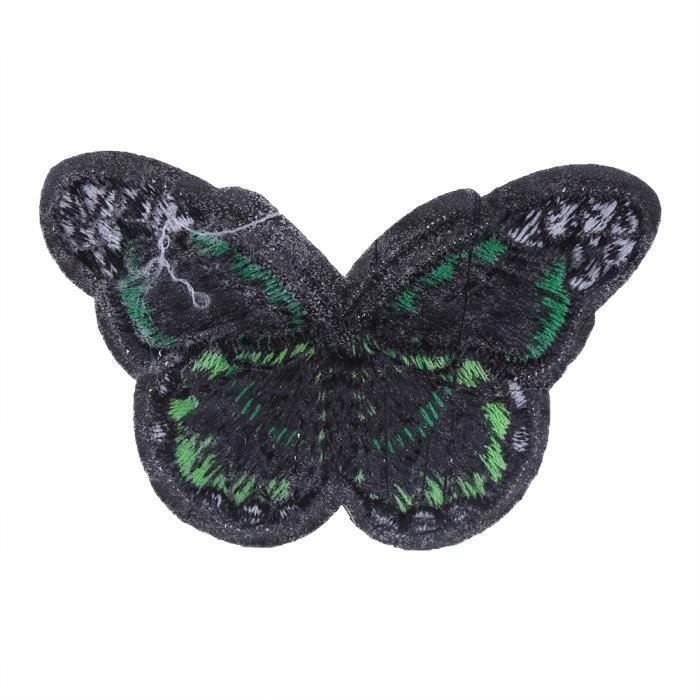 ALL06086-12 Set Broderie Papillon À Coudre Fer Fer Sur Patch Badge Brodé Tissu Applique DIY ...