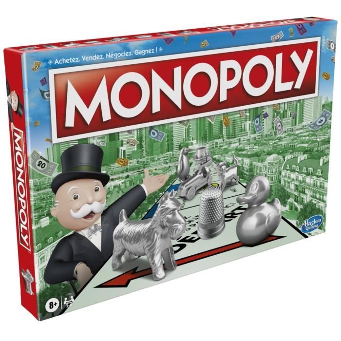 Monopoly Classique - Jeu pour la famille et les enfants - 2 à 6 joueurs ...