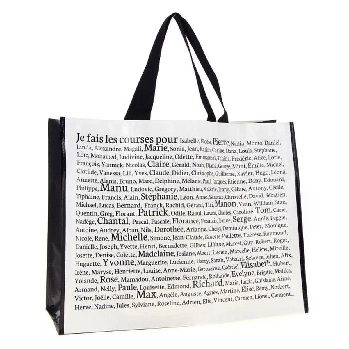 Sac de course- tendance black White-modèle aléatoire - Cdiscount Beaux ...