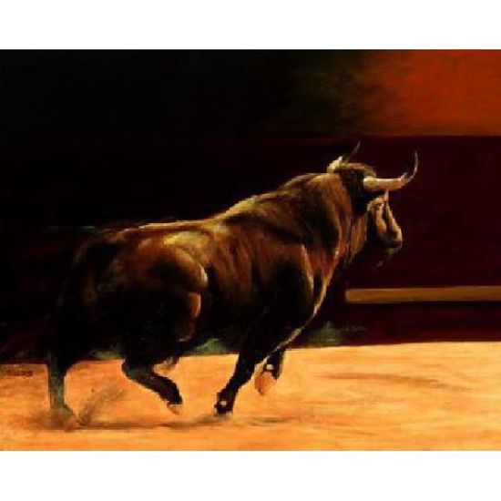 Affiche de Corrida la Charge (Dimensions : 24 x 30cm ) - Cdiscount Maison