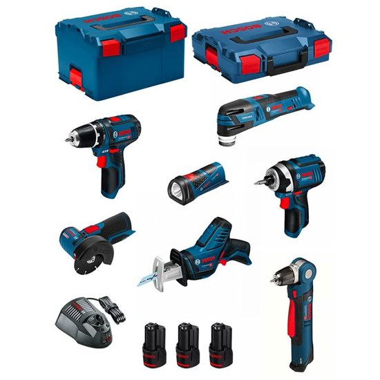 BOSCH Kit 12V BMK7-28CD3 (GSR 12V-15+GDR 12V-105+GWB 12V-10+GWS 12V-76 ...