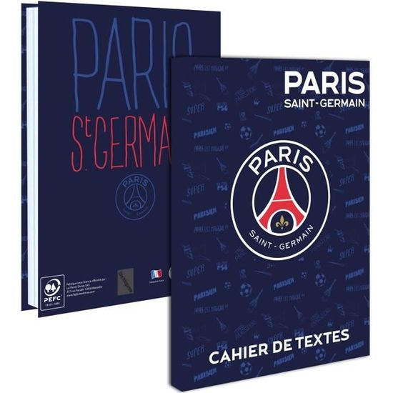 Cahier de texte PSG - Collection officielle Paris Saint Germain ...