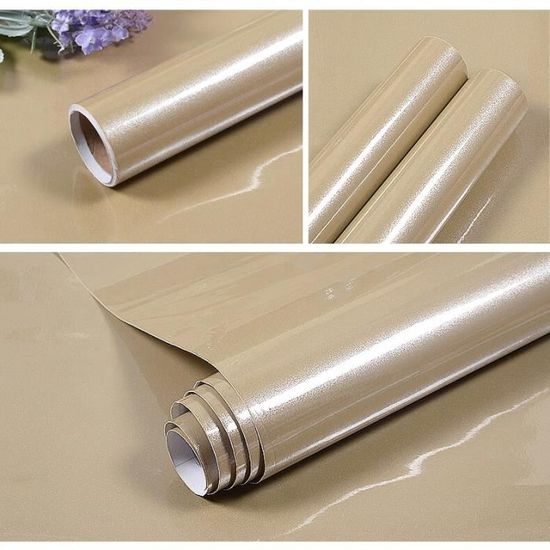 Papier peint,Champagne-40cm x 5m--Papier peint auto adhésif de cuisine, autocollant mural de ...