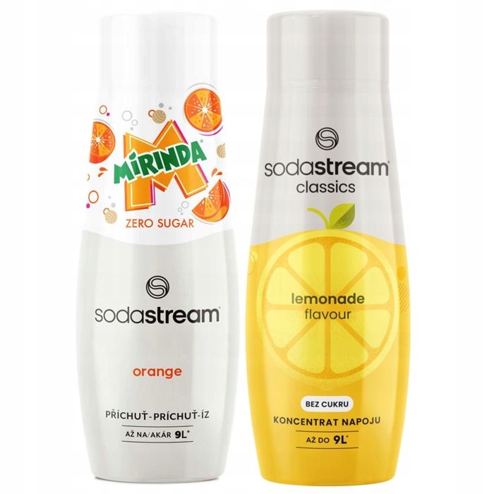 Coffret sirop sans sucre SODASTREAM Mirinda Zero + Limonade pour le ...