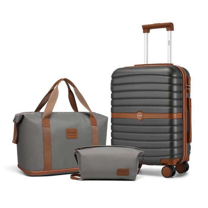 Kono Set de 3 Valises de Voyage 55cm Valise et 4 roulettes avec Serrure ...